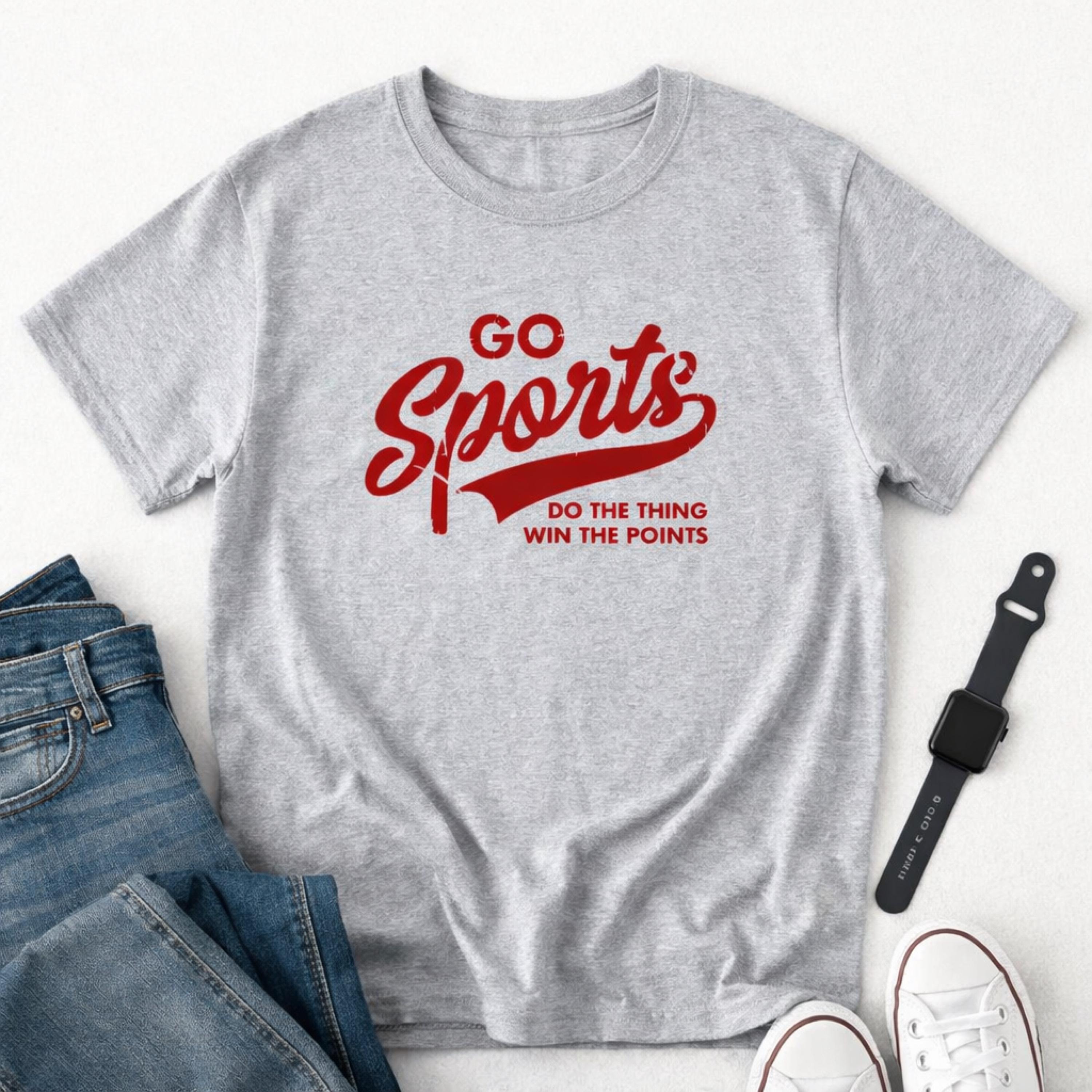 Go Sports Shirt, Funny Sports T Shirt, Do the Thing Win the Points Tee ...