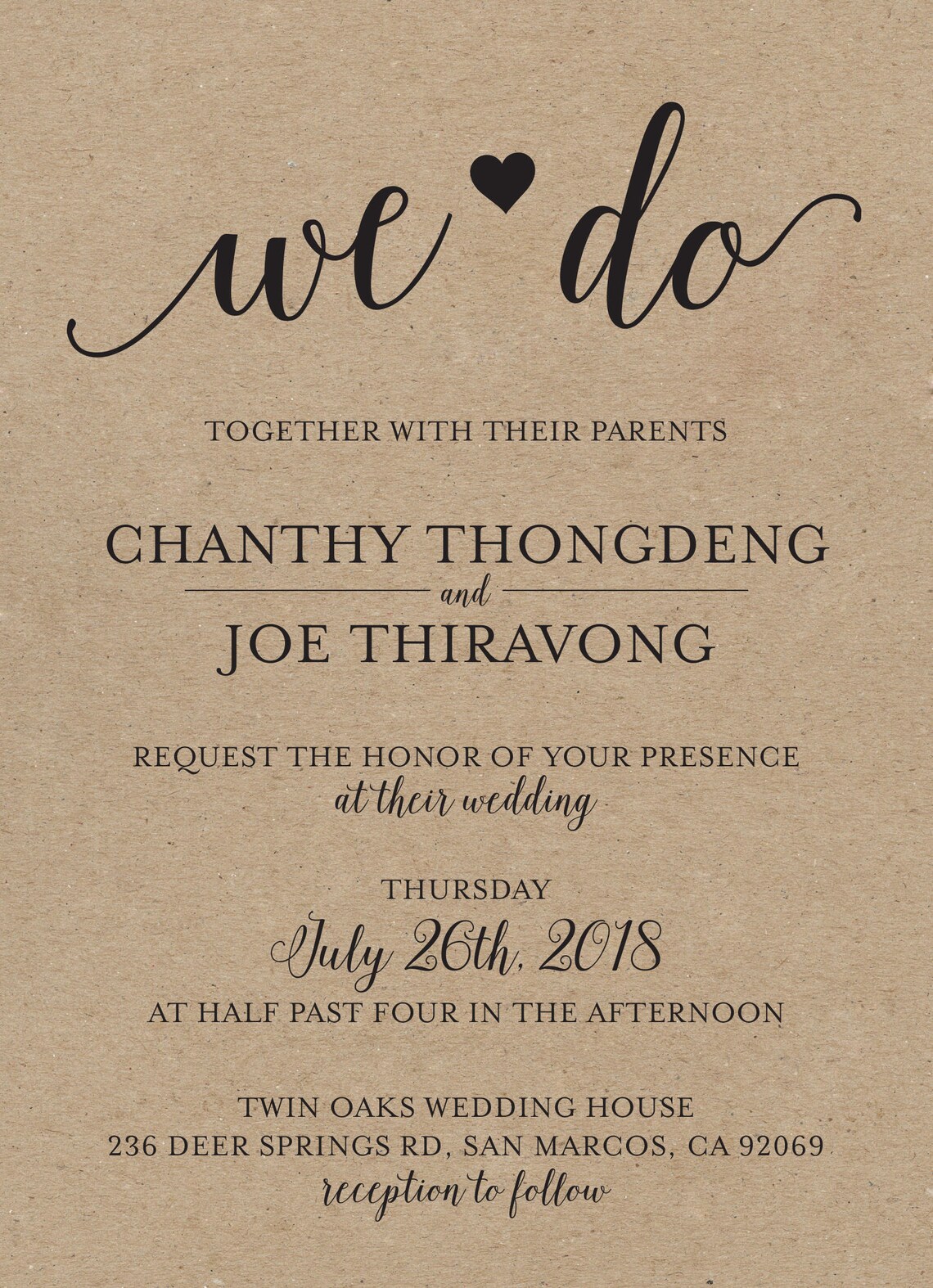 We Do Country Wedding Invitations Set Printed Rustic Wedding - Etsy