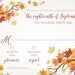 Autumn Wedding Invitation, Fall Wedding Invitation, September Wedding ...