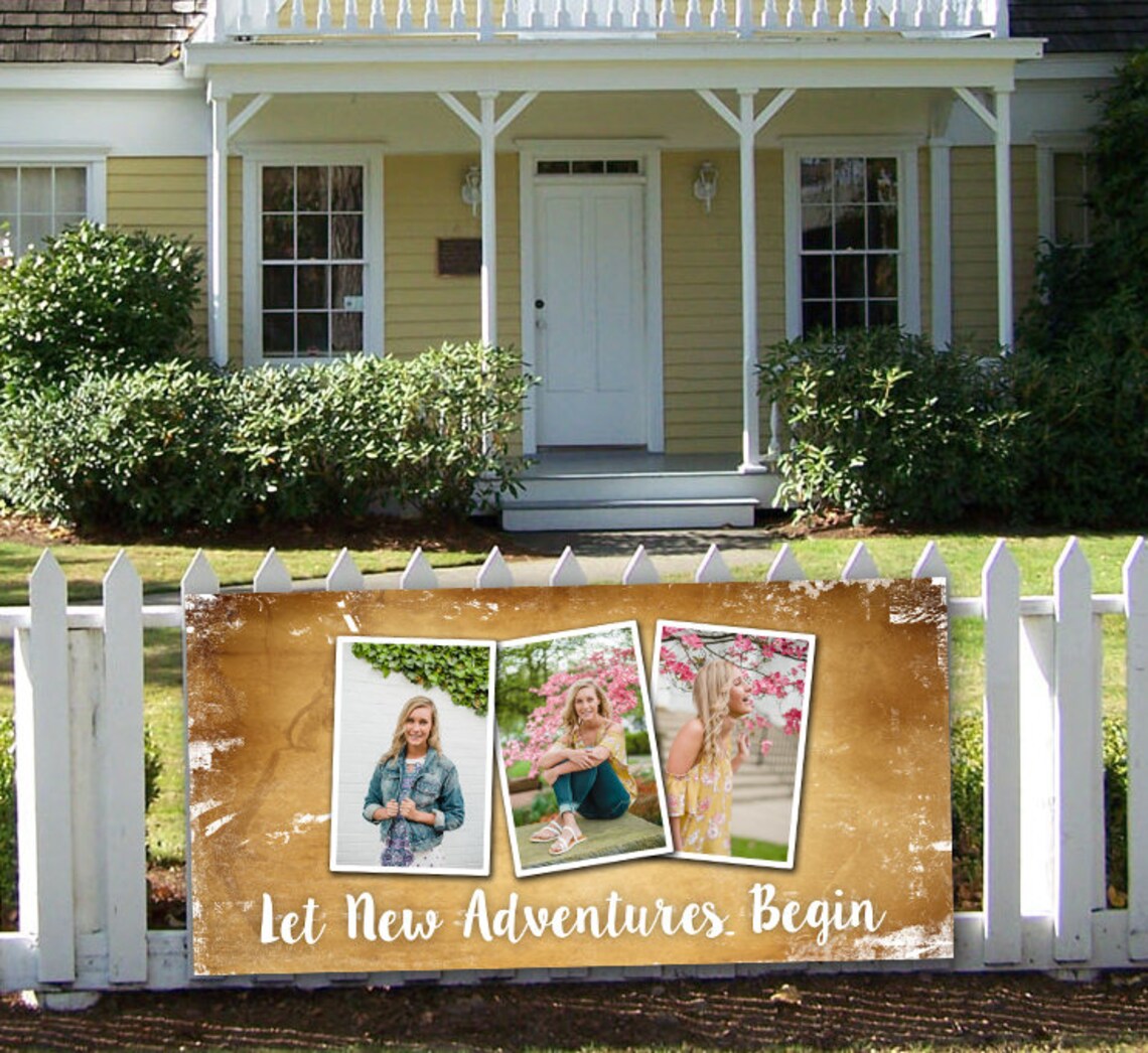 Graduation Banner Sign High School Graduation Banner Yard | Etsy