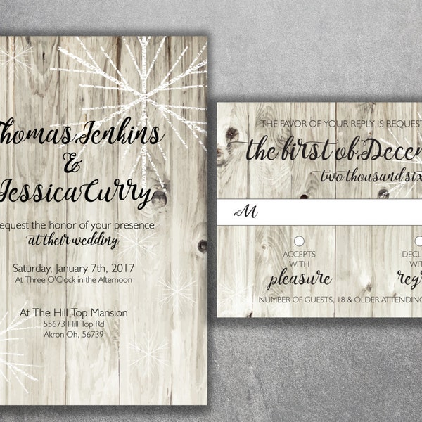 Rustic Winter Wedding - Etsy