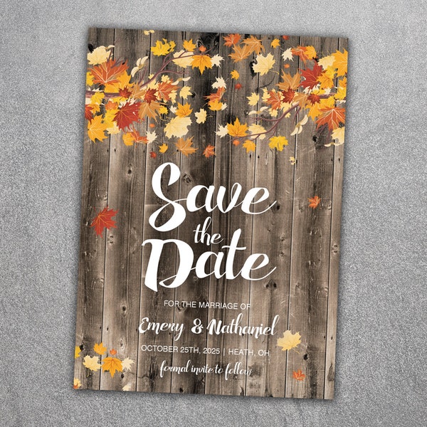 Rustic Save the Date - Etsy