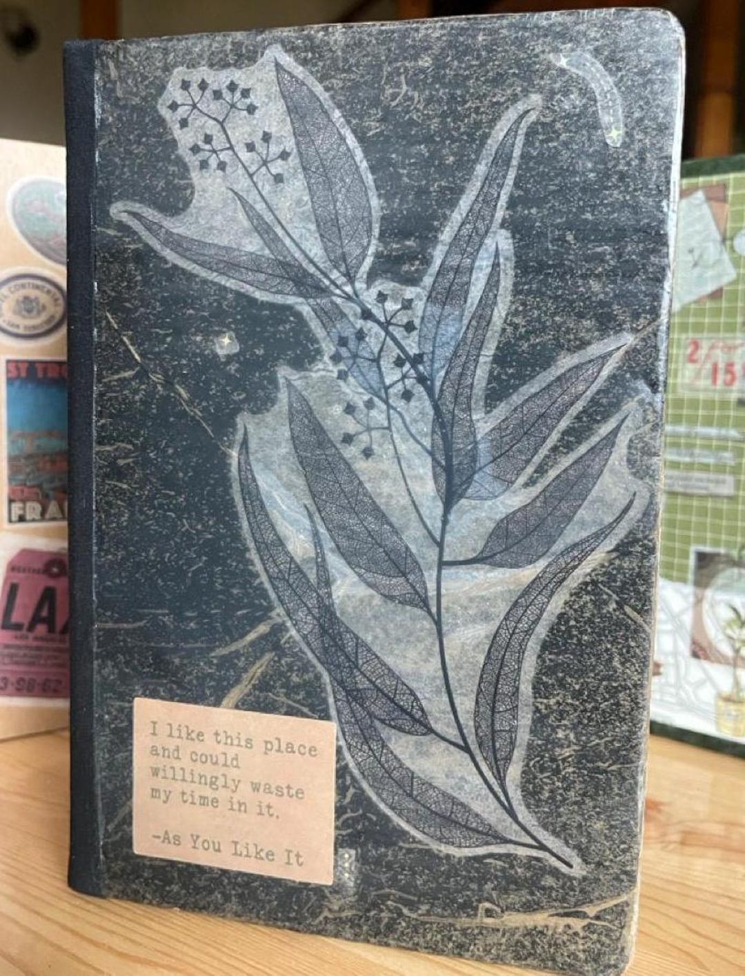 Hand-embellished Lined Notebook: "as You Like It" Quote, A5 With Pocket ...