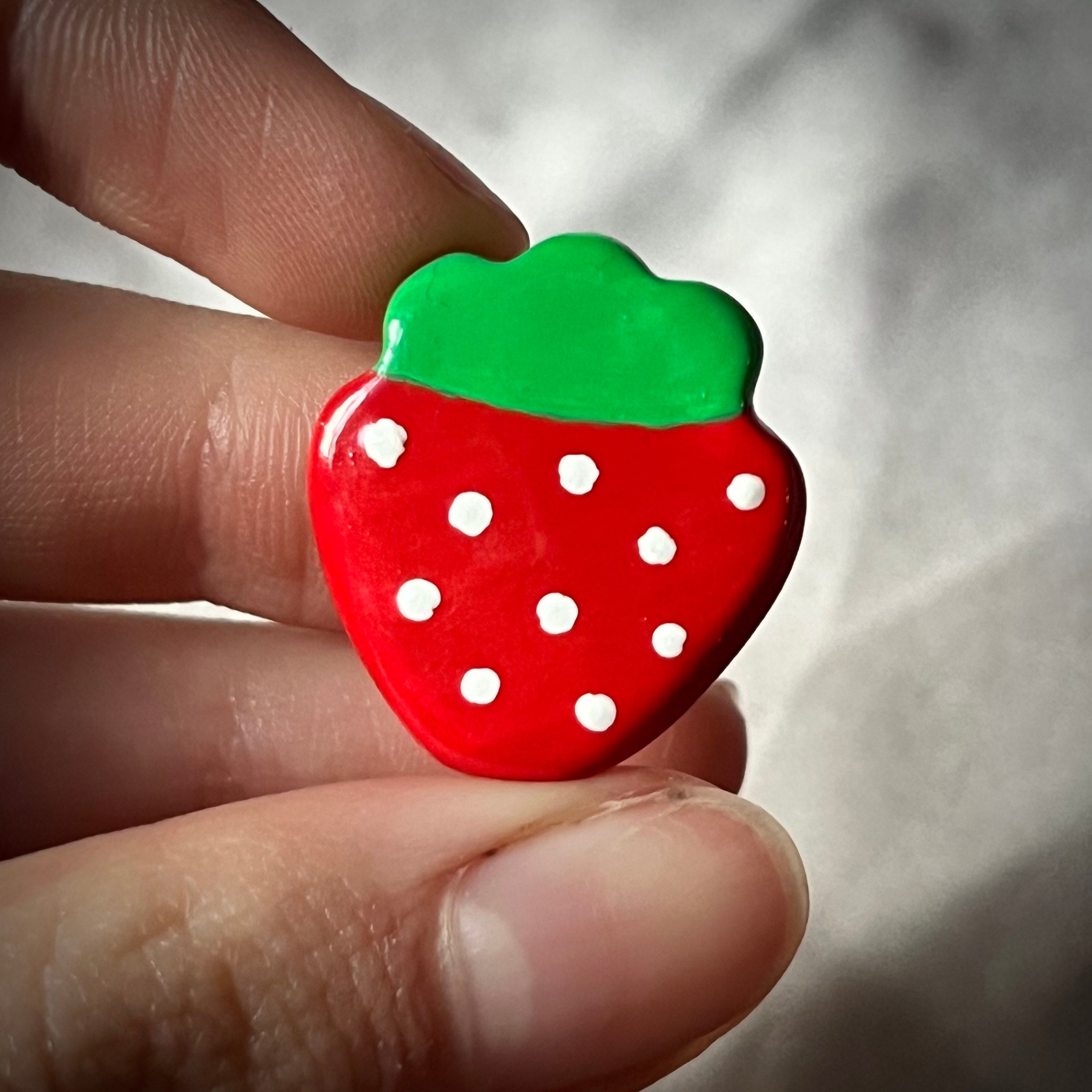 Cute Cartoony Pins Polymer Clay Bunnies Mushrooms Leaf - Etsy