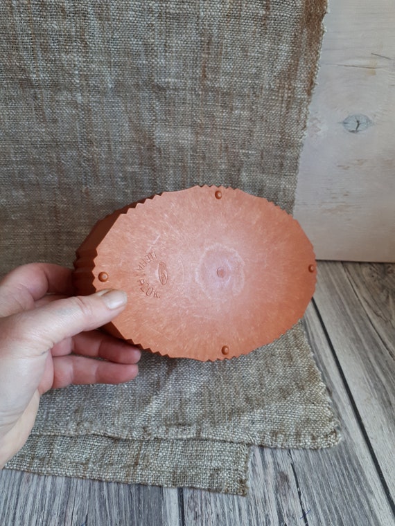 Retro soviet jewelry box, oval storage, plastic oval … - Gem