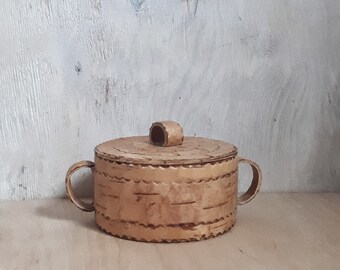 Birch Bark Container - Etsy