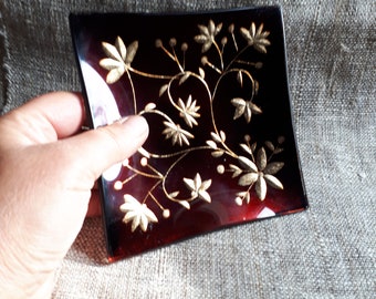 Square Glass Plate - Etsy