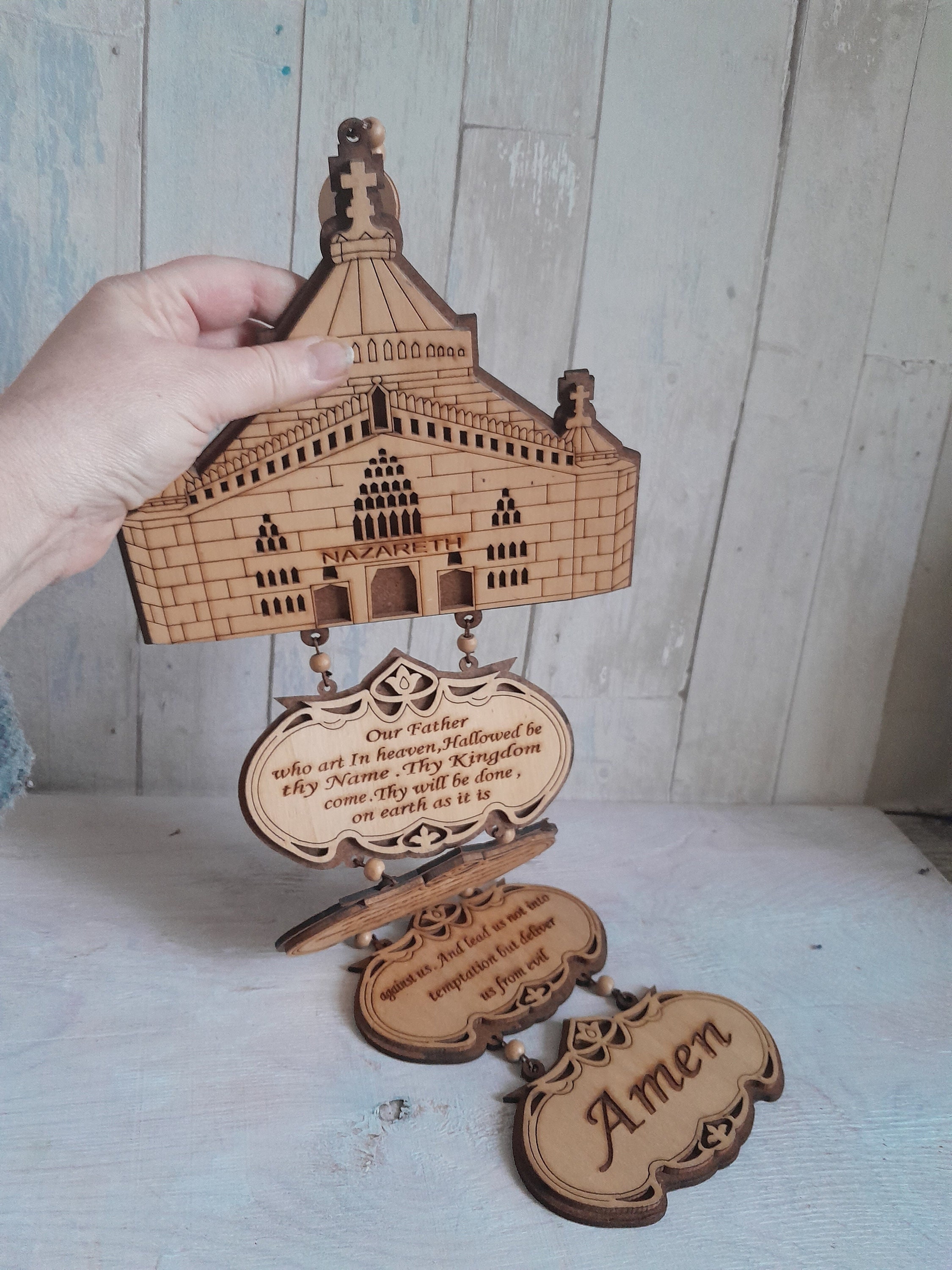 Our Father Wall Hanging Decor Hanging the Lord's Prayer - Etsy