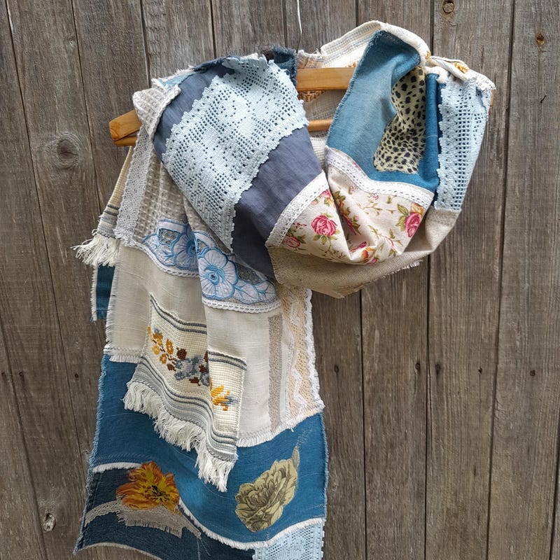 Upcycled Scarf - Etsy