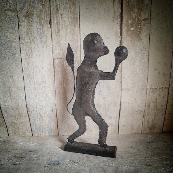 Vintage Devil Statue - Etsy