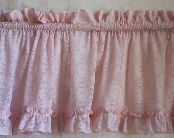 Pink Valance Curtain - Etsy
