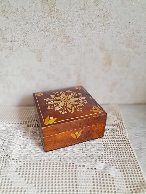 vintage wooden box soviet - Gem