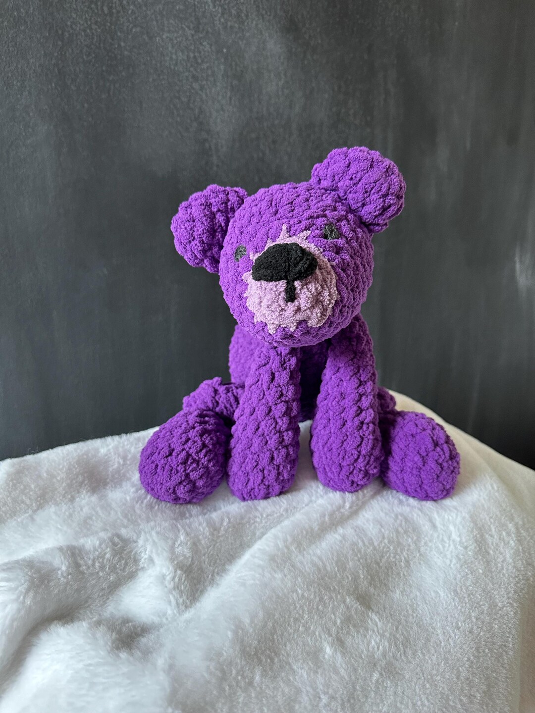 Teddy Bear Plushie Bear Stuffy Crochet Teddy Bear Baby Toddler Gift ...