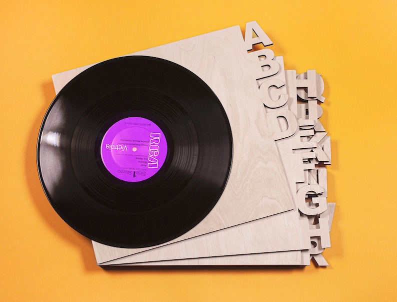 Vinyl Record Dividers. Horizontal. Set of 7. FREE SHIPPING - Etsy