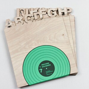 Vinyl record dividers. Horizontal A-Z set of 26 letters. | Etsy