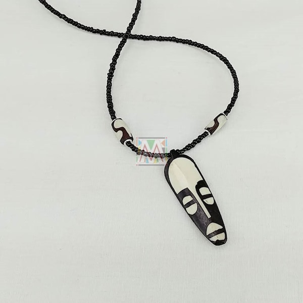 Tribal Bone Necklace - Etsy