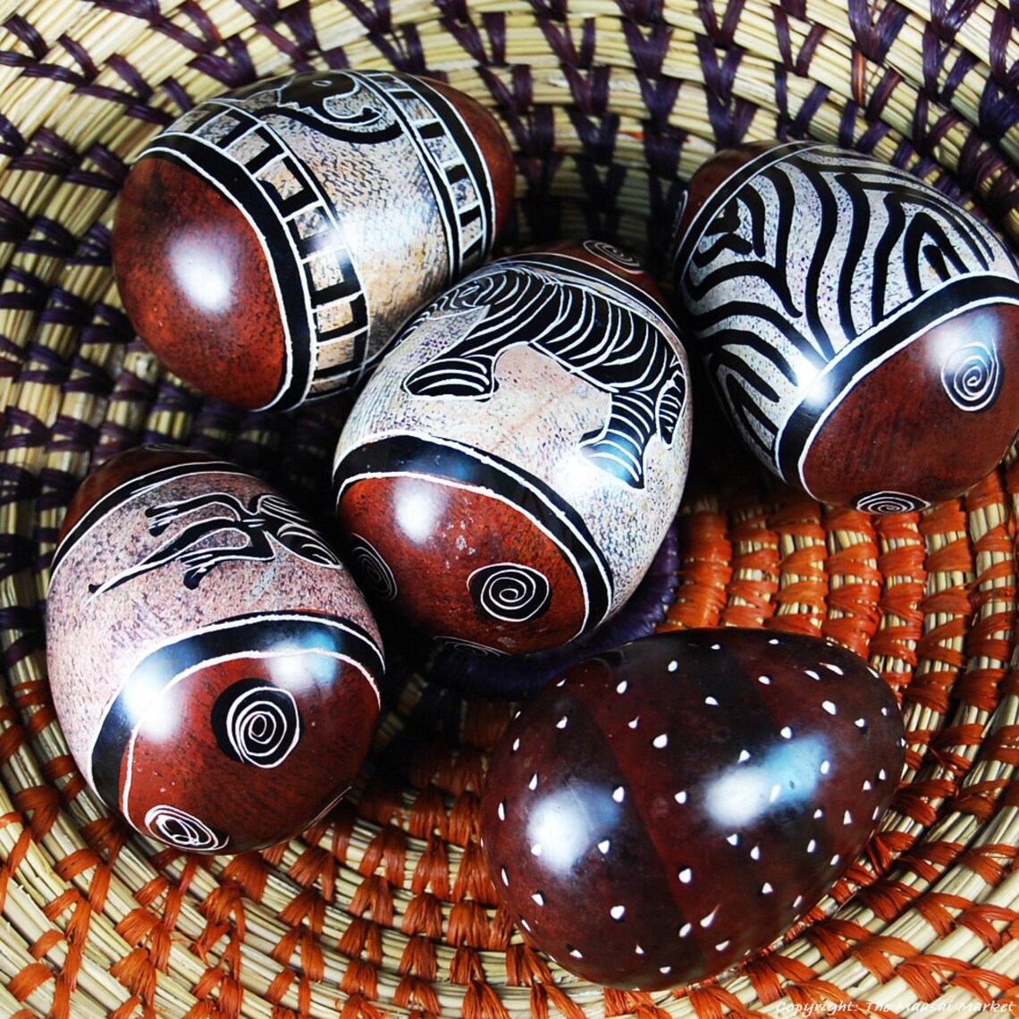 Handmade African Kenya Kisii Soapstone Easter Eggs With - Etsy