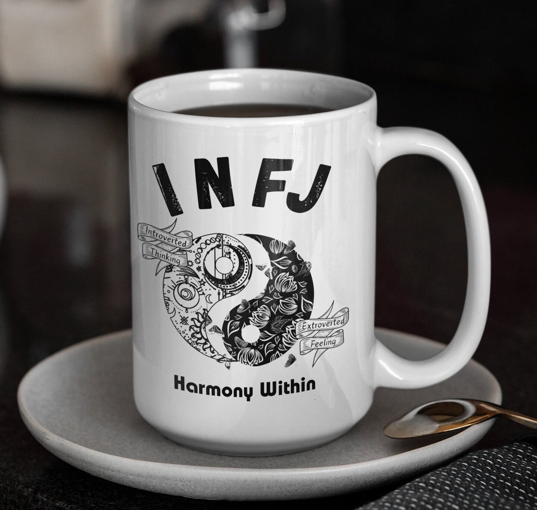 Discover Harmony Within With Our INFJ Yin Yang Mug! 15oz - Etsy