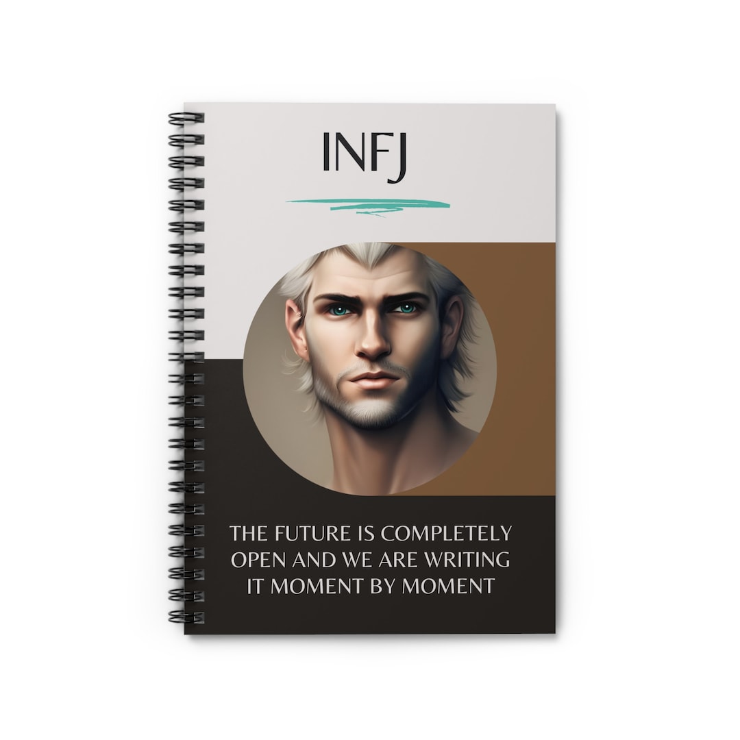 INFJ Geometric Spiral Notebook Ruled Line - Etsy