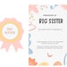 Big Sister Gift - Printable Certificate and Badge for a New Big Sister ...