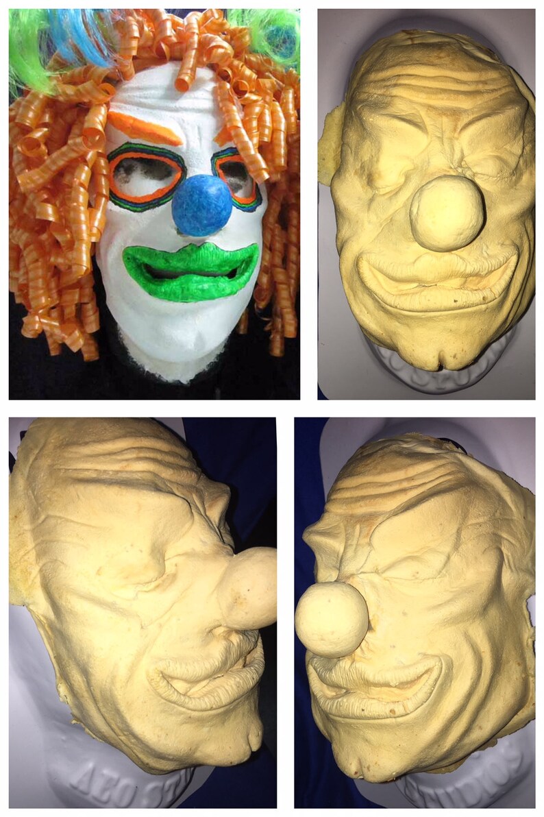 Clown Full Face Prosthetic | Etsy