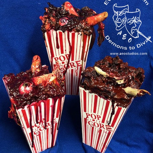 Pop-gore Halloween Gory Popcorn Container Prop - Etsy