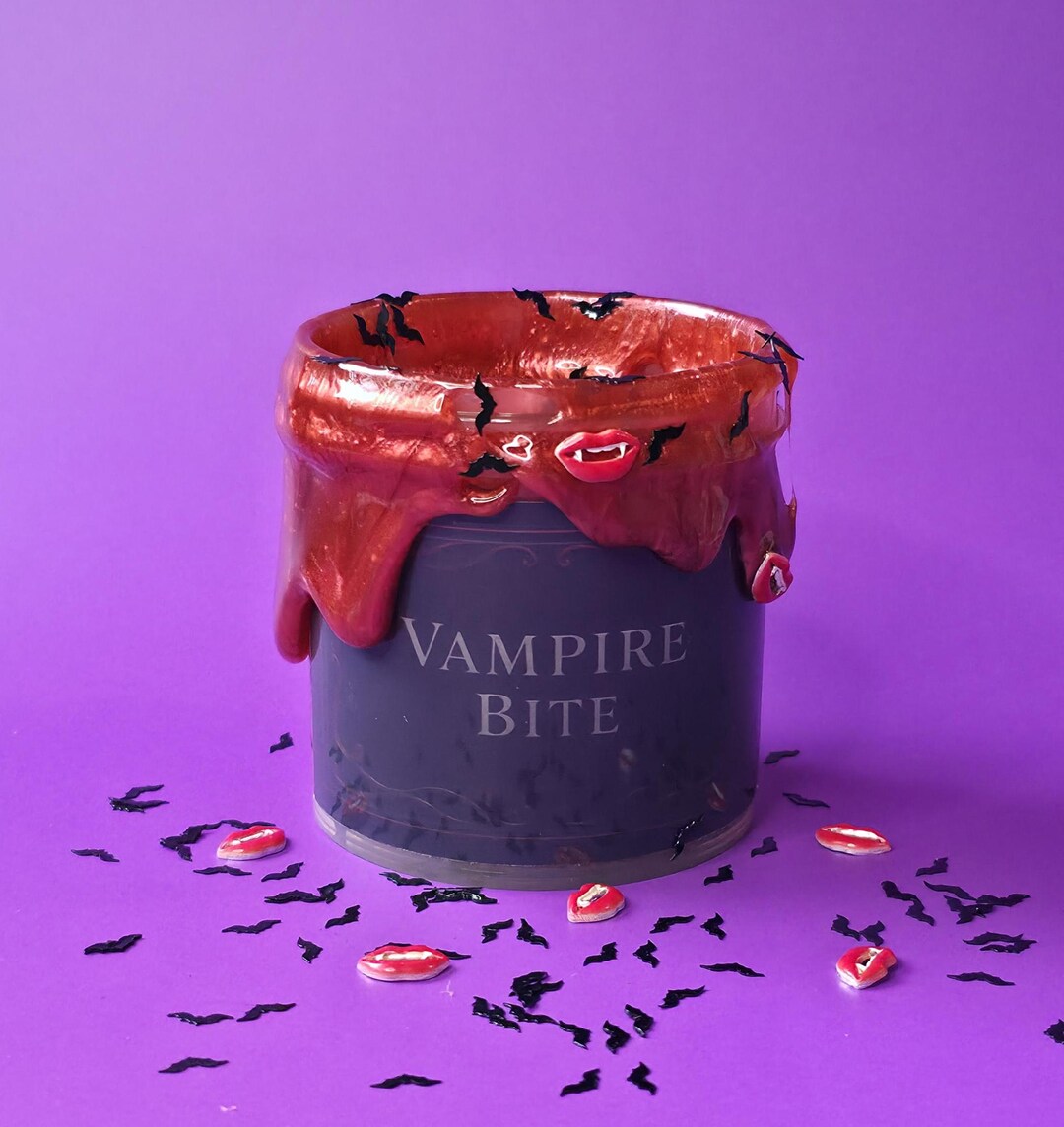 Vampire Bite Clear Slime – 6oz Fantasy Slime With Black Cherry Bomb - Etsy
