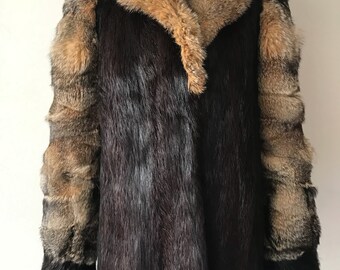 Nutria fur coat | Etsy