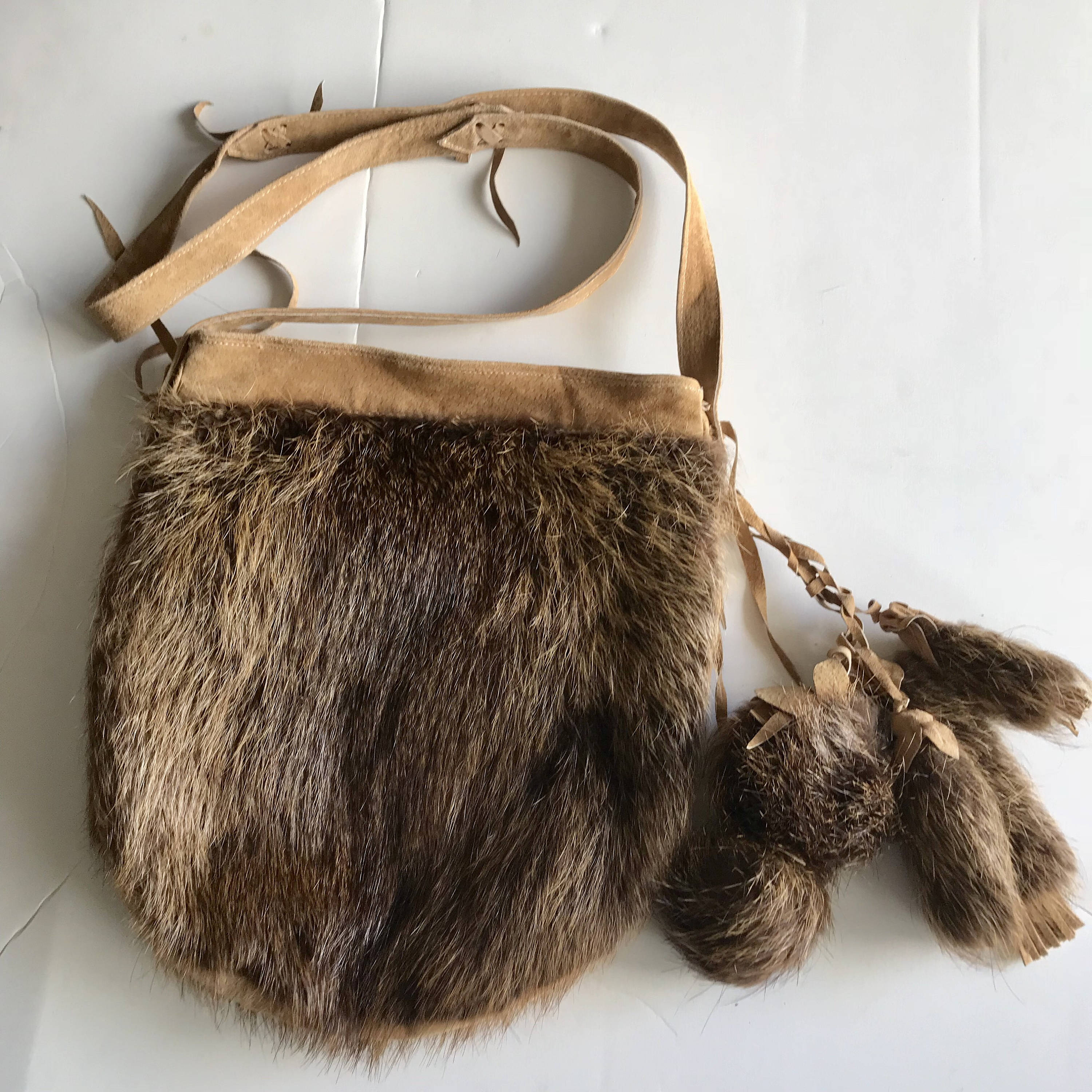 Rugs Coypu hat and hand bag ornament. Set of 2 for sale Collar making ...