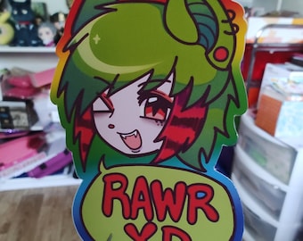 Myspace Queen, Scene Girl Goes Rawr XD Sticker 1 Sticker - Etsy