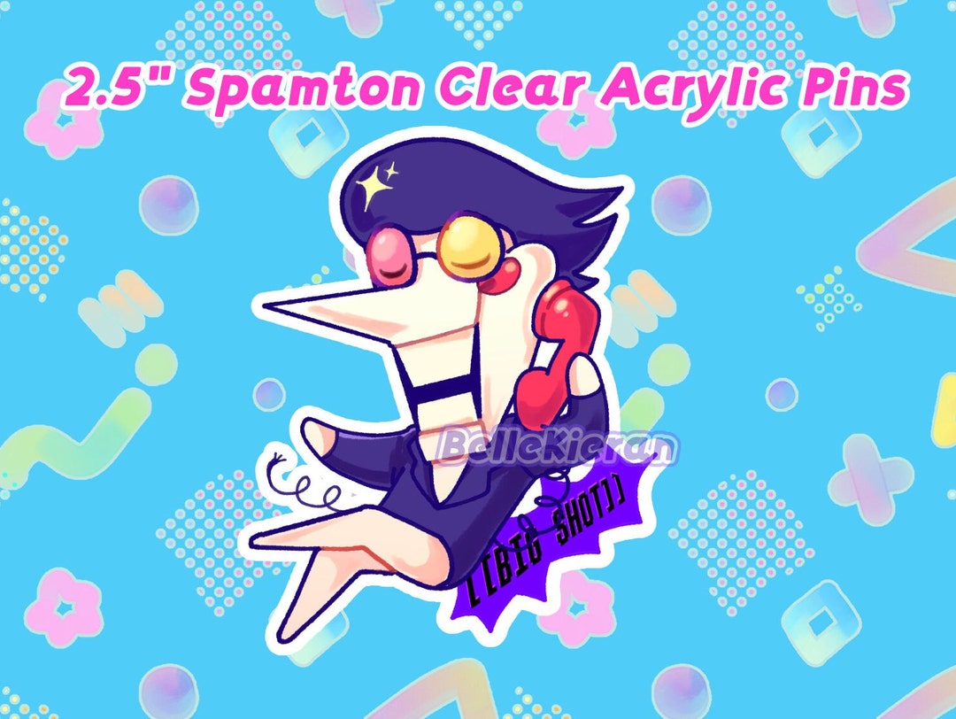 Spamton 2.5" Acrylic Pins - Etsy