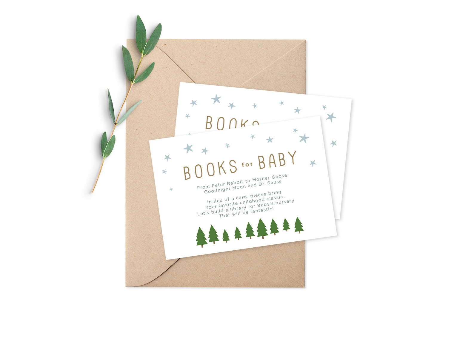 Books for Baby Shower Insert Add on / Build a Nursery Baby - Etsy