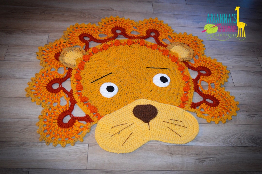 Crochet Lion Rug. Photo Props. Baby Shower Gift. Christmas Gift ...