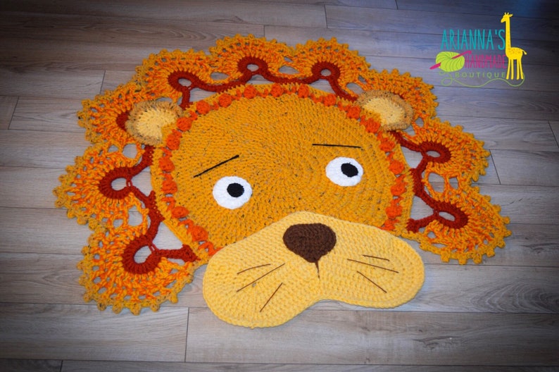 Crochet Lion Rug. Photo Props. Baby Shower Gift. Christmas - Etsy
