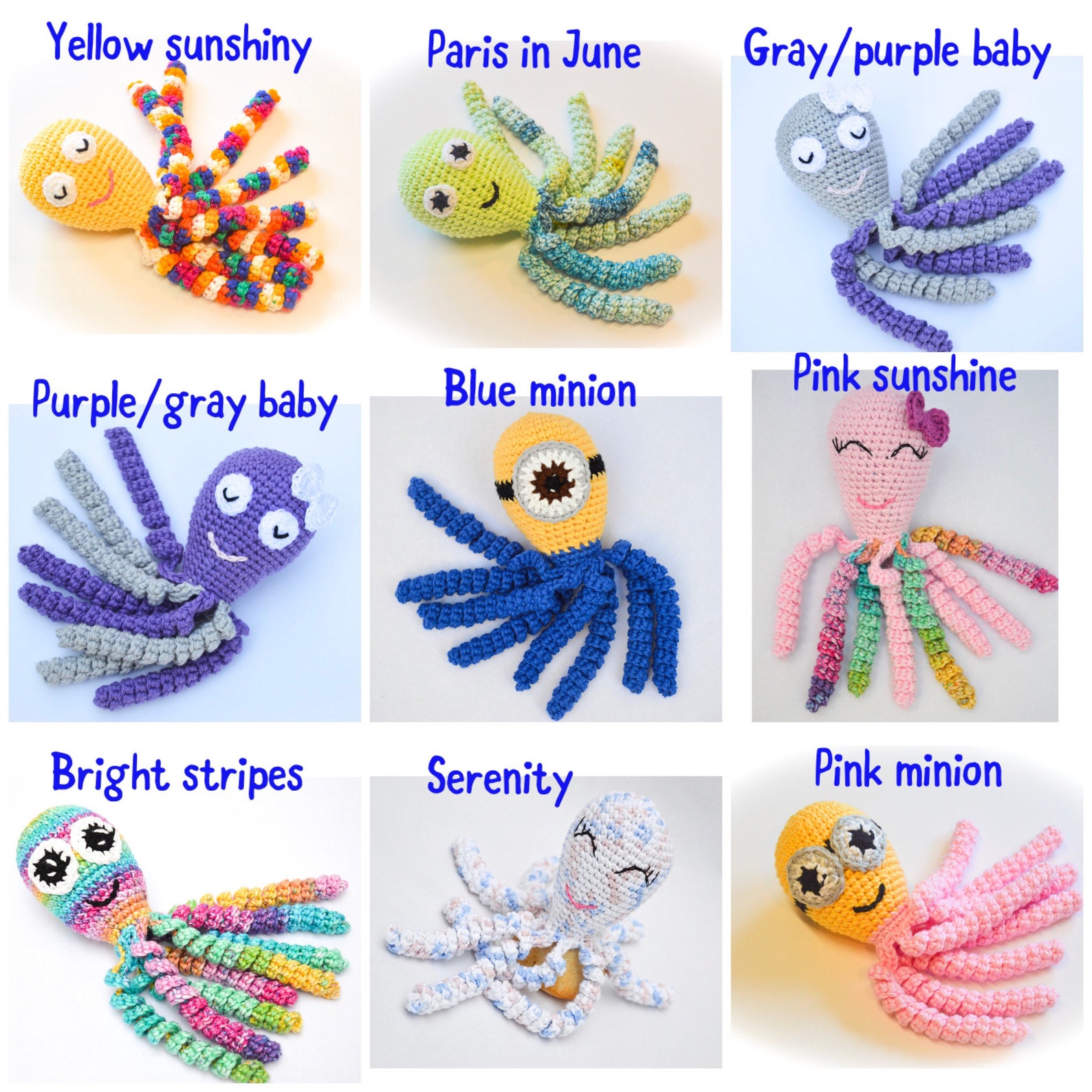 Preemie Octopus / Crochet Octopus / Octopus for Preemie Baby's ...