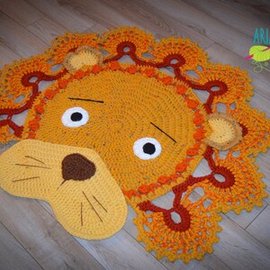 Crochet Lion Rug. Photo Props. Baby Shower Gift. Christmas Gift ...