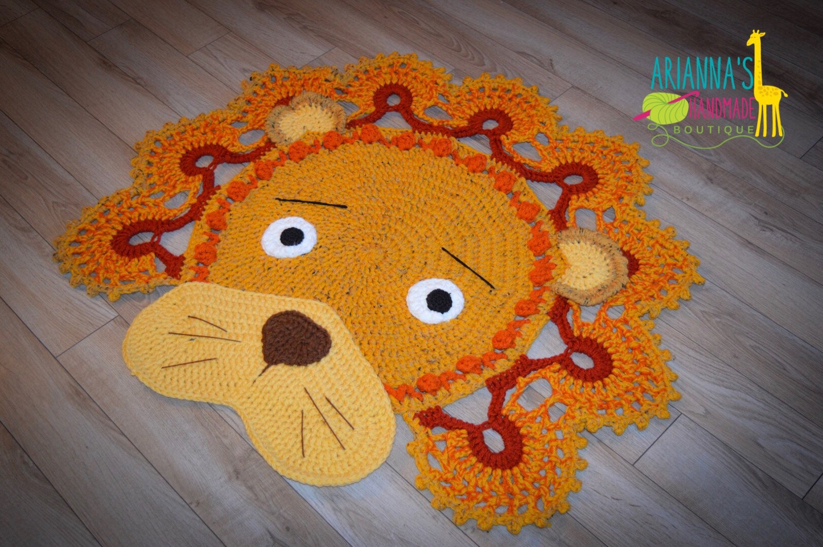 Crochet Lion rug. Photo props. Baby shower gift. Christmas | Etsy