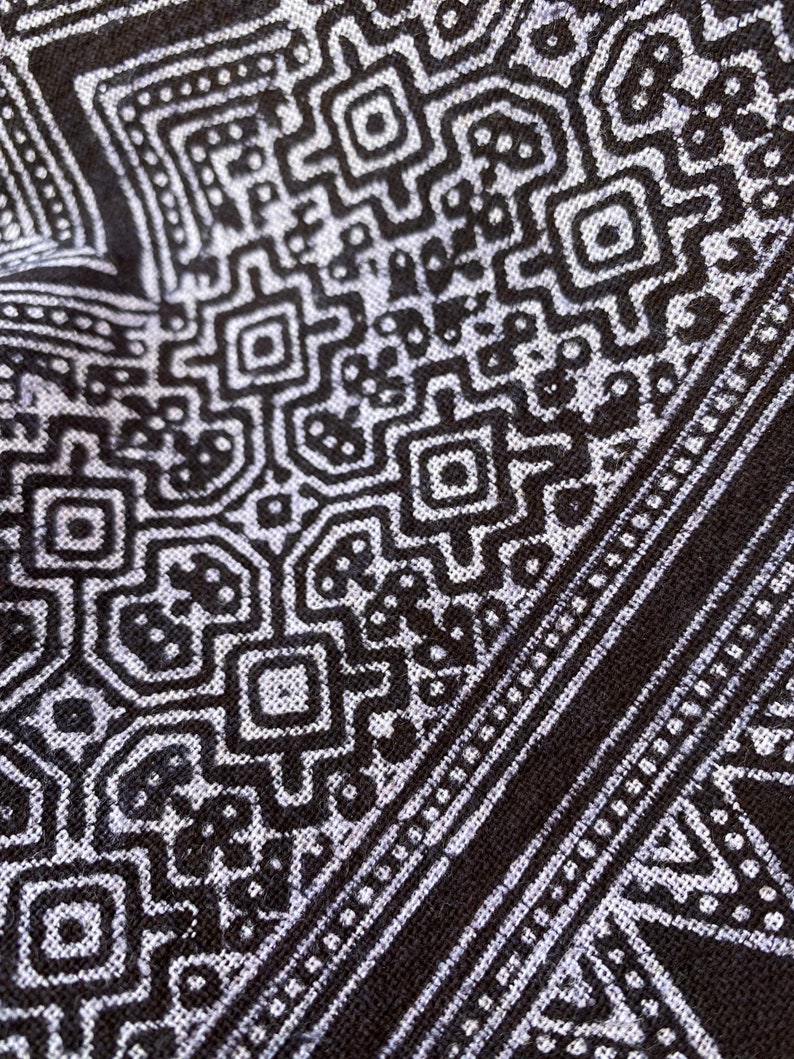 Hand Printed Batik Block Hmong Fabric Hmong Textile Thai | Etsy