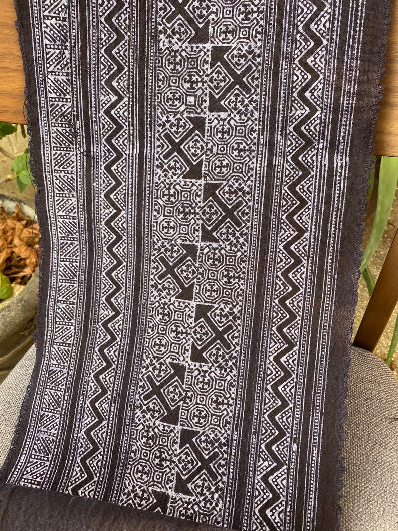 Hand Printed Batik Block Hmong Fabric Hmong Textile Thai - Etsy