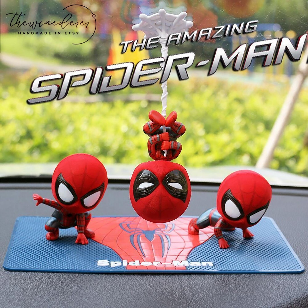 Cute Spiderman Car Accessories Spider Man Handmade Model - Etsy