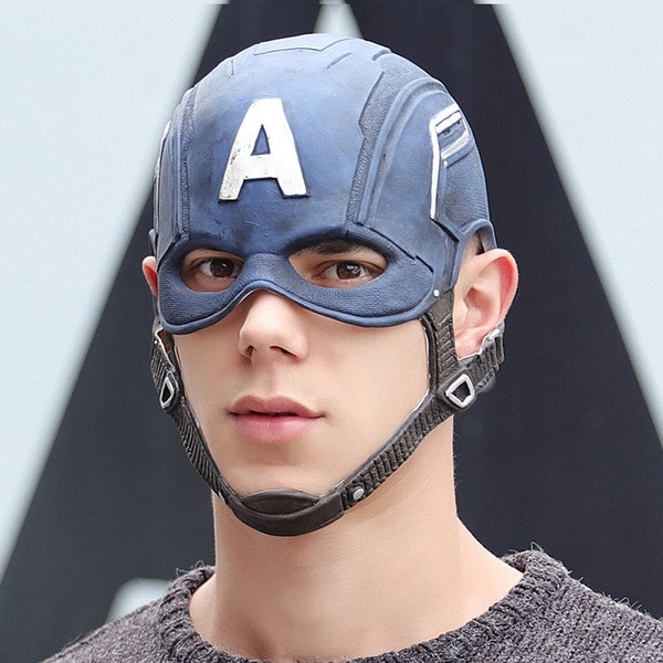 Captain America Mask - Etsy