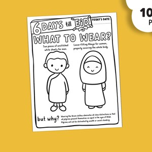 Countdown to Eid Al-adha Hajj Printable - Etsy Canada