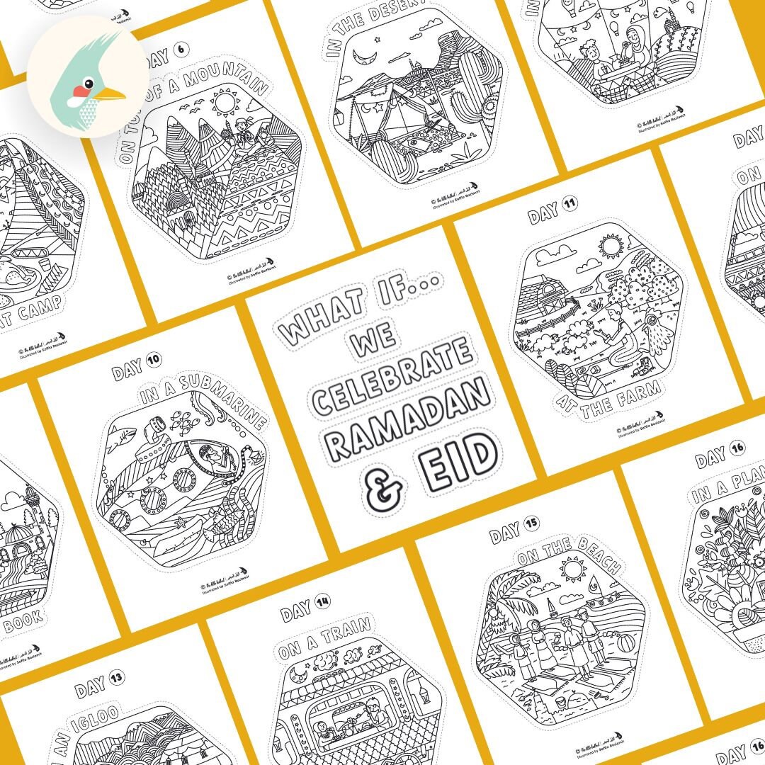 Instant Download What If 30 Scenes of Ramadan & Eid 30 Days Coloring ...