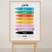 The Colors Poster in Arabic, Arabic Colors, Arabic Printable ...