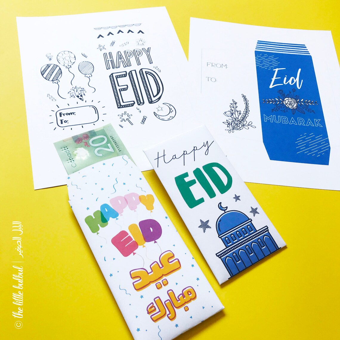 Digital Download Eidi Envelope, Eid Card, Eidi Card, Money Envelope ...