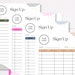 Editable Printable Sign up Sheet Bundle: Canva Templates in 4 Colors ...