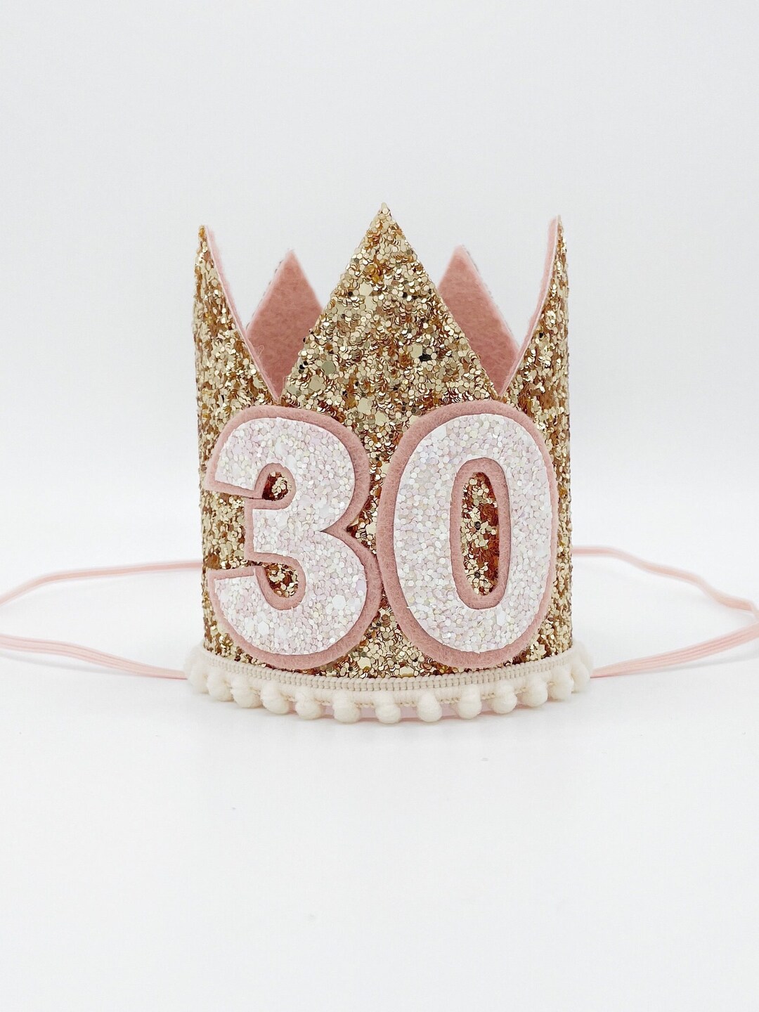 30th Birthday Gift Crown | ROSE GOLD Crown | 30th Birthday Hat ...