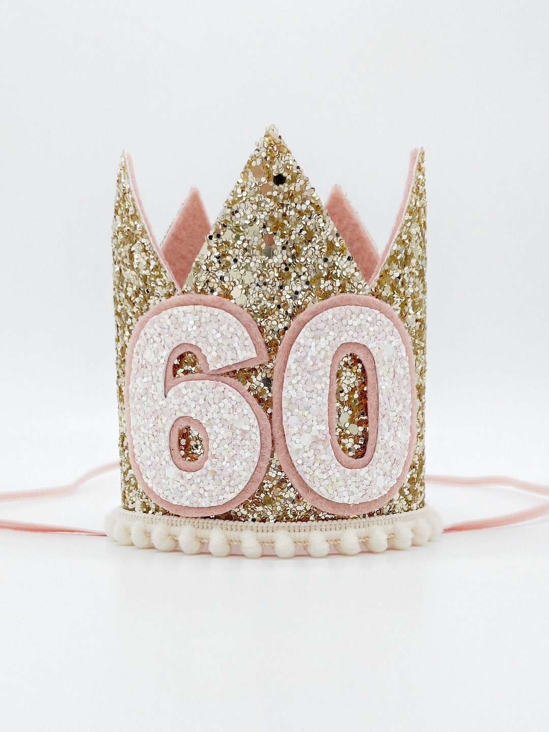 60th Birthday Crown, 60th Birthday Hat GOLD , 60th Birthday Gift for ...
