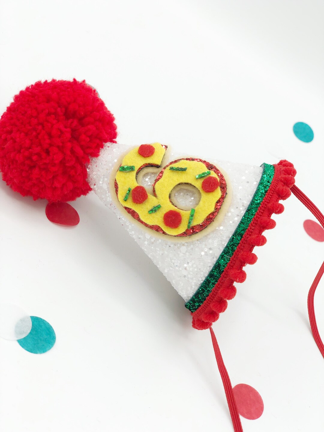 Pizza Party Hat First Birthday Italian Birthday Slice - Etsy