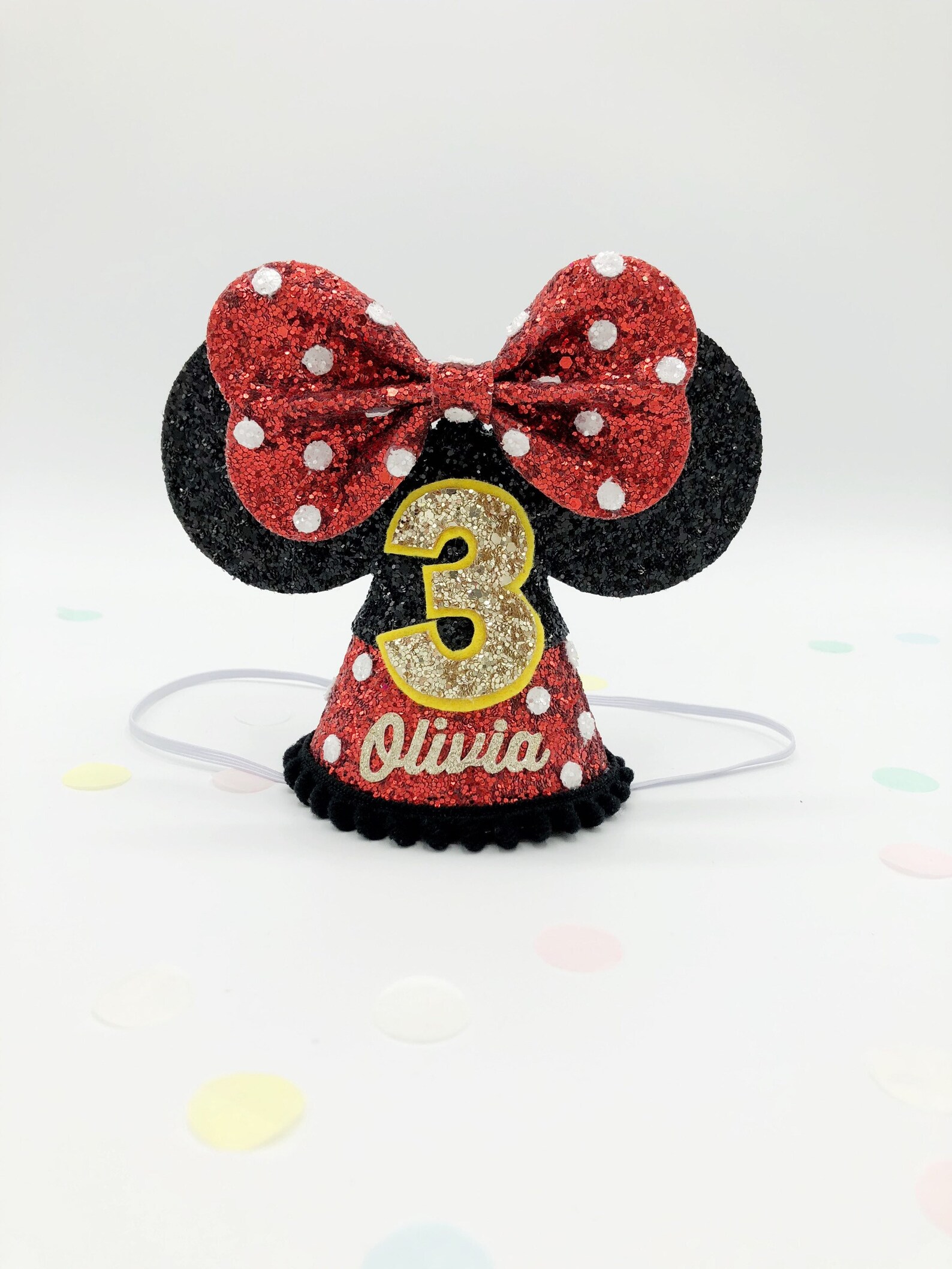 Minnie Mouse Party Hat Disney Birthday Party Hat Smash - Etsy